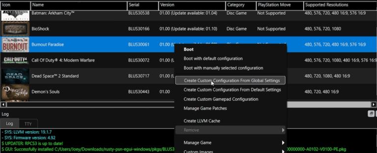 RPCS3 Setup Guide